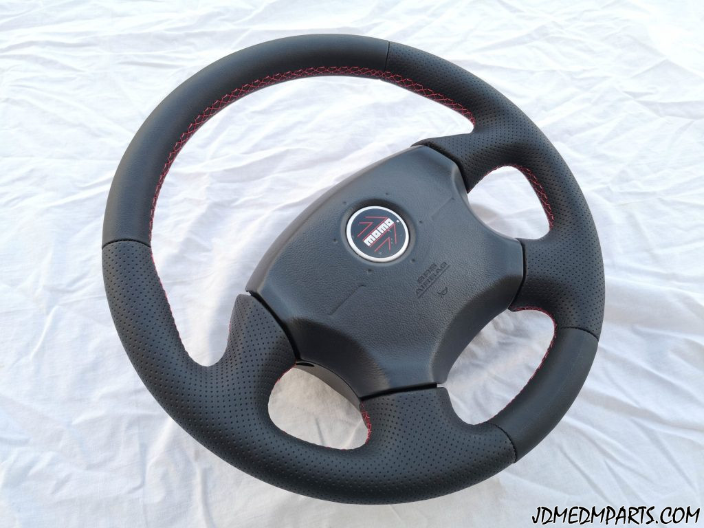 Subaru Impreza WRX STI MOMO JDM Steering Wheel (Red Logo)